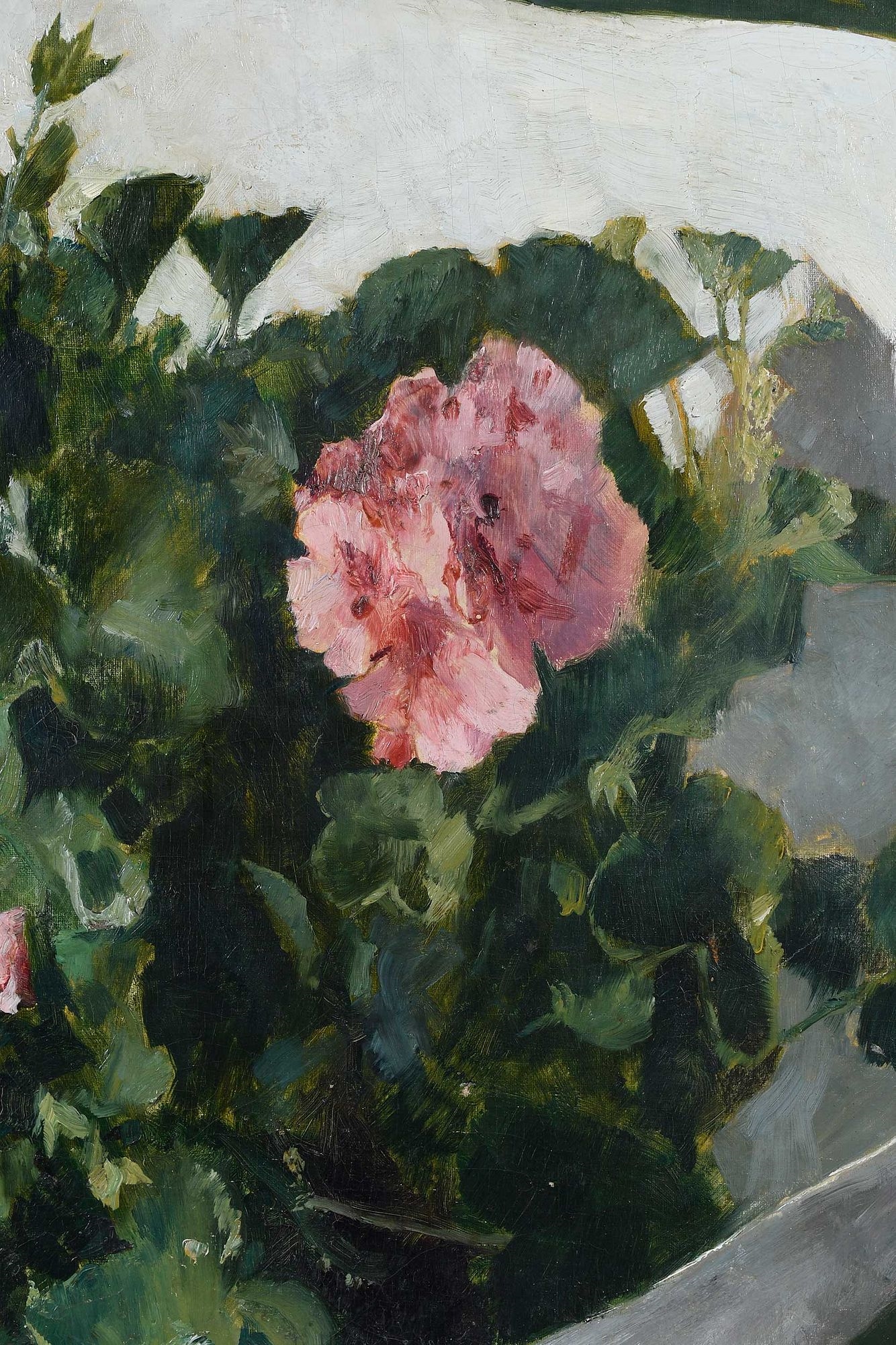 Emil Carlsen | Still Life with Geraniums | MutualArt