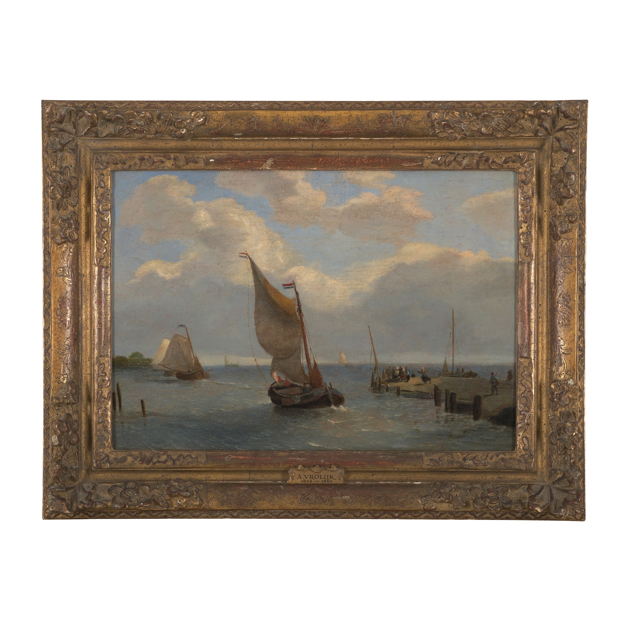 Adrianus Jacobus Vrolijk‏ | BARGES OFF THE DUTCH COAST | MutualArt