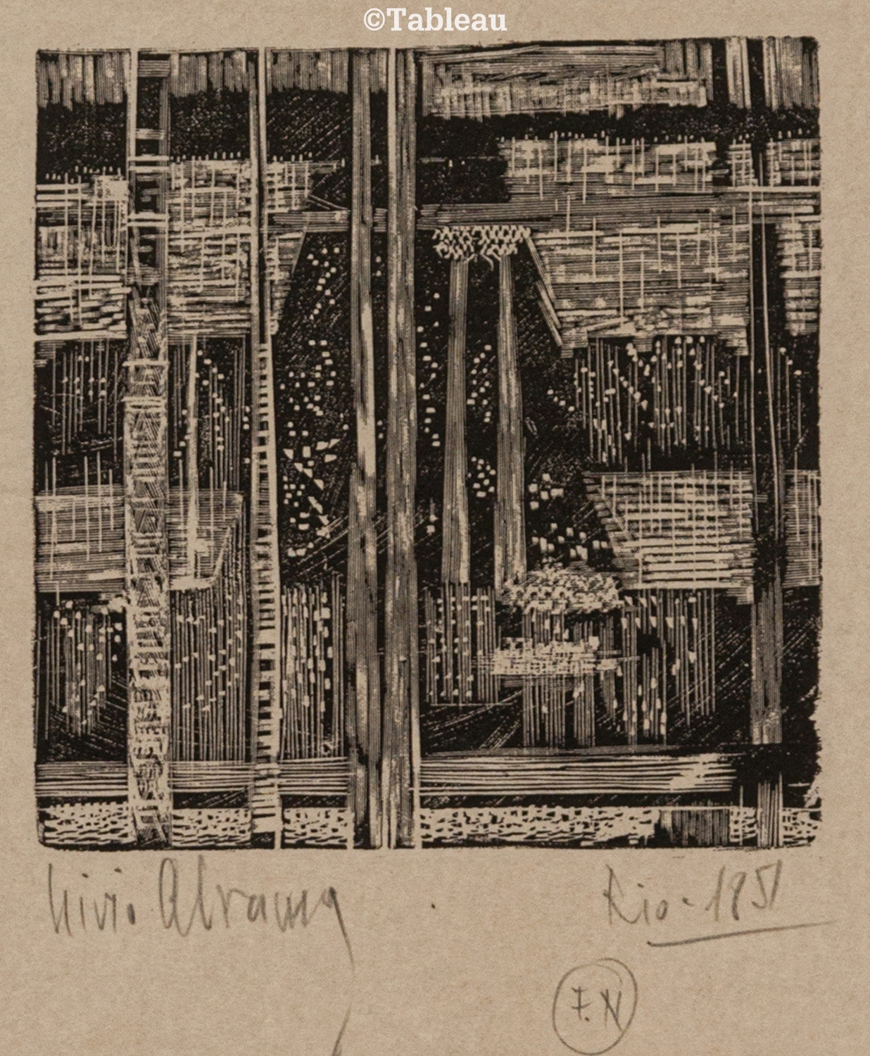 Lívio Abramo | Composição (1951) | MutualArt