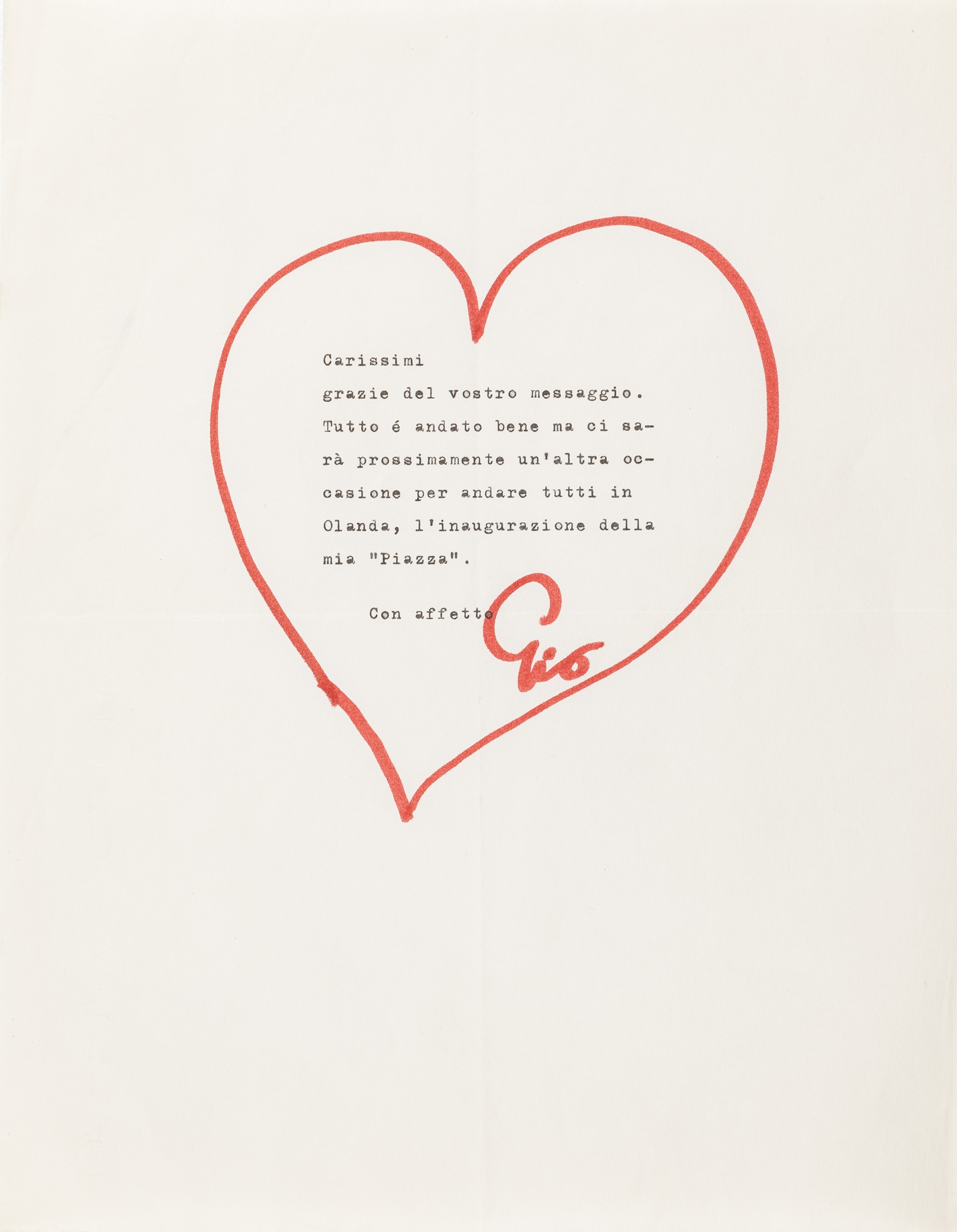Gio Ponti | Calligram (1960) | MutualArt