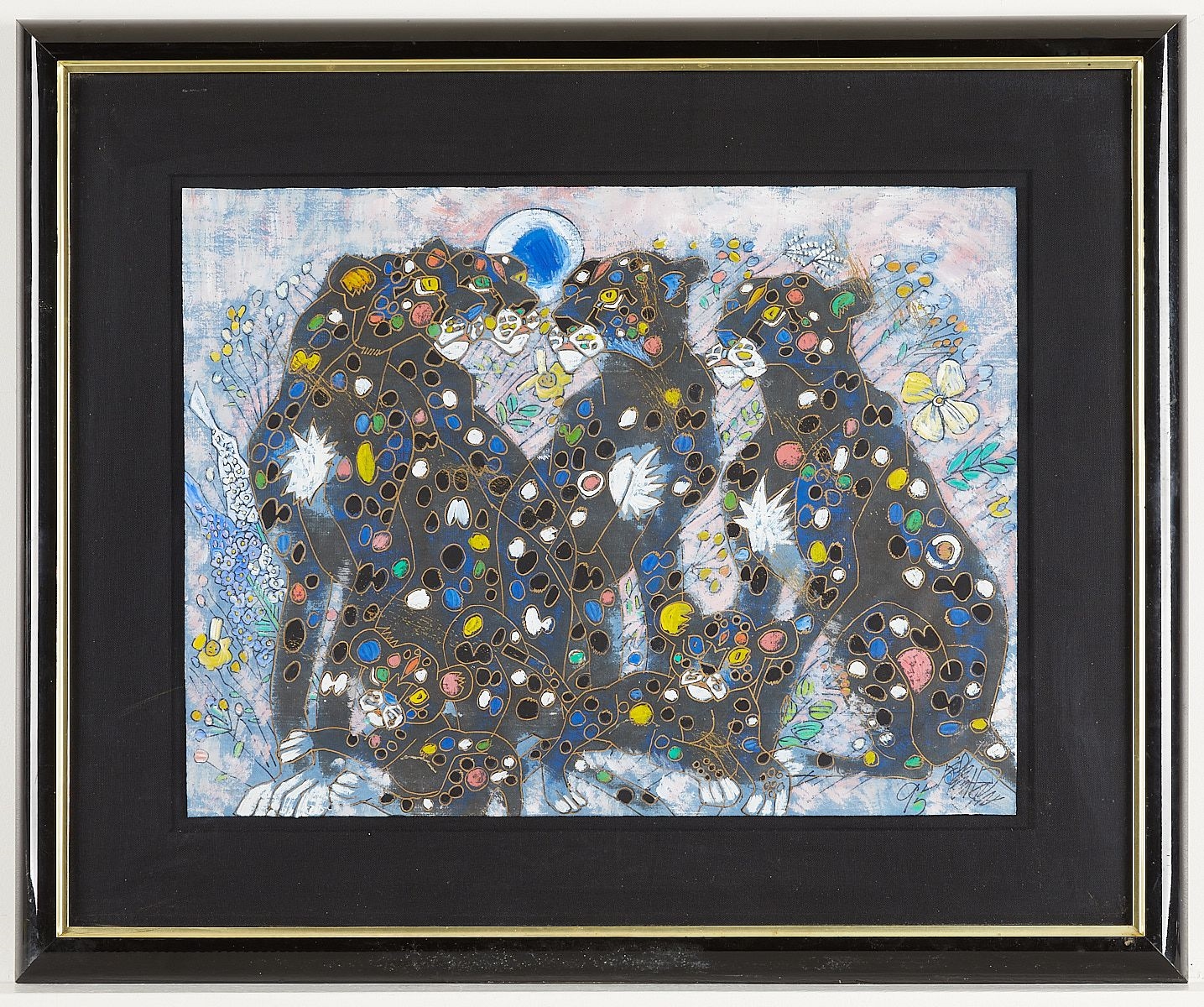 Jiang Tiefeng | Tiefeng Jiang Cheetahs Painting 1995 (1995) | MutualArt