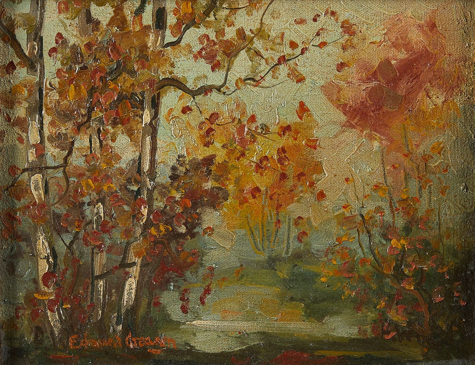 Edmund W. Greacen | Edmund Greacen Autumn Landscape Painting | MutualArt