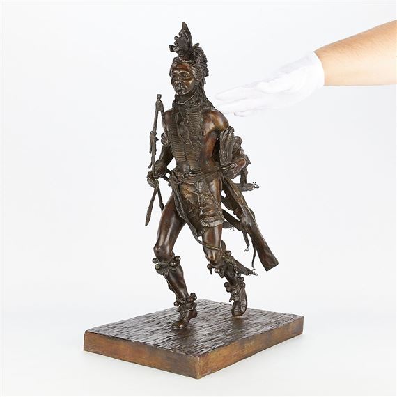 Carl Kauba | Carl Kauba Dancing Native American Bronze | MutualArt