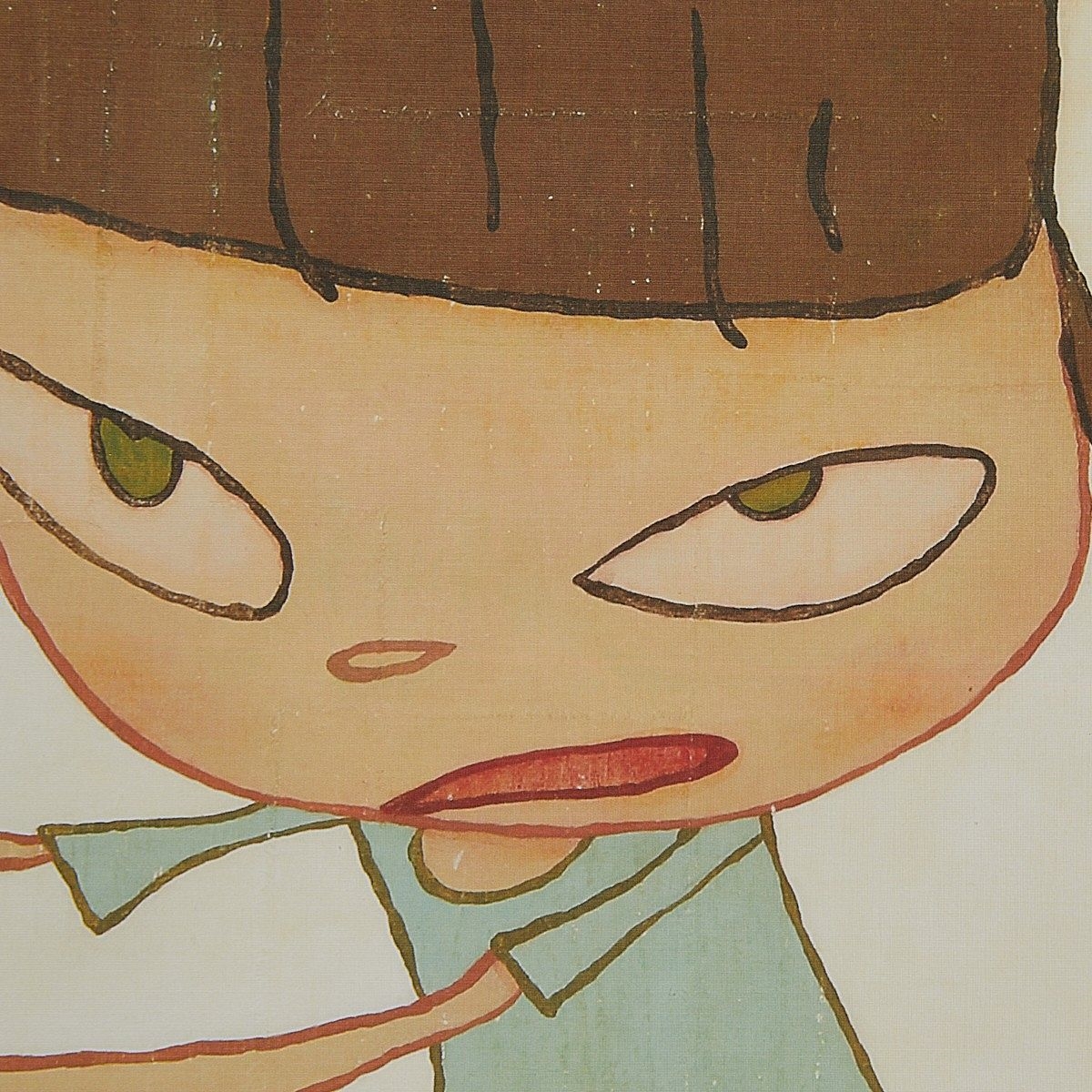 Yoshitomo Nara | Yoshitomo Nara Marching on a Butterbur Leaf Print ...