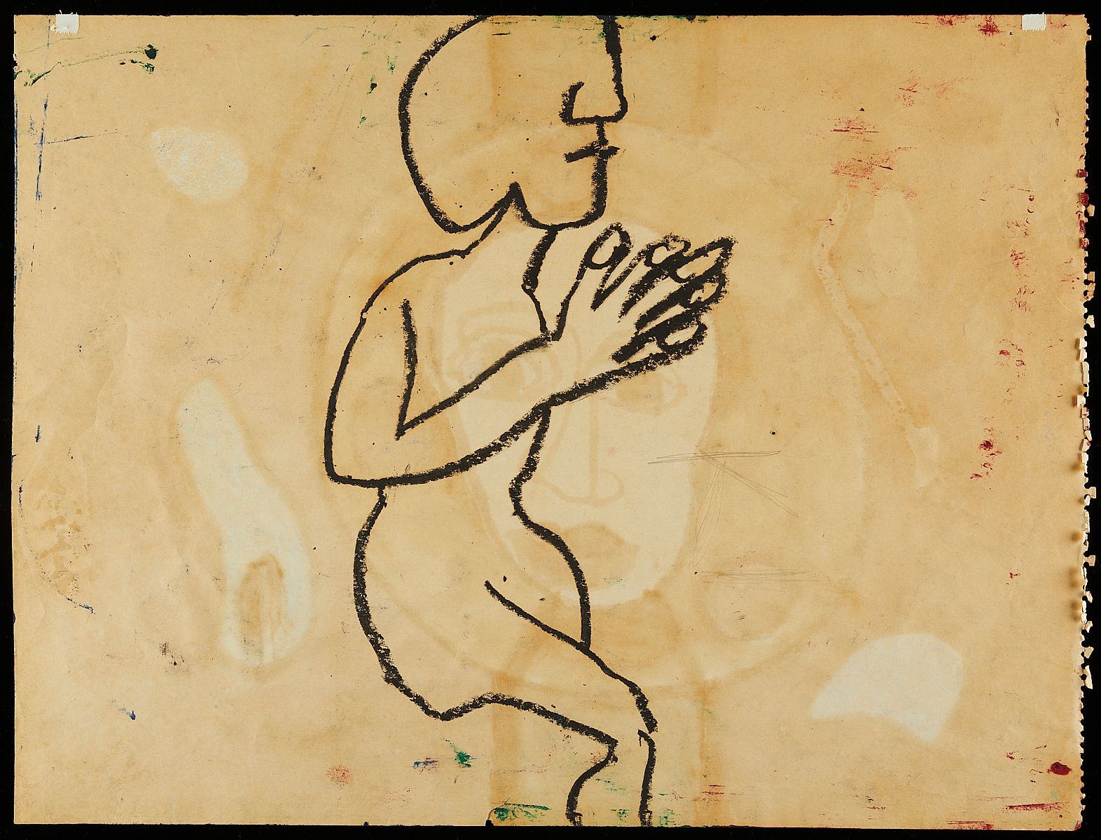 Norris Embry | Norris Embry Mixed Media Painting 1980 (1980) | MutualArt