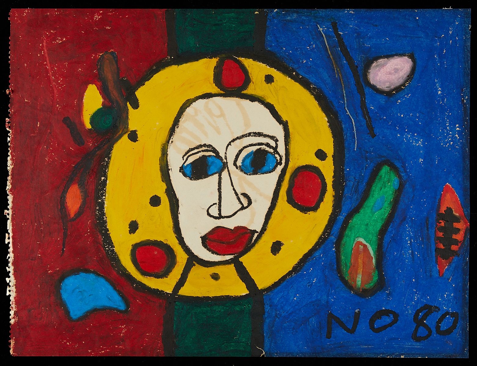 Norris Embry | Norris Embry Mixed Media Painting 1980 (1980) | MutualArt