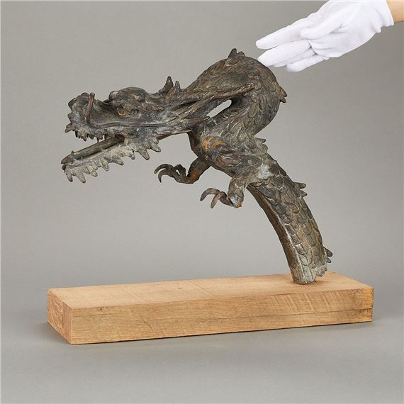 Malcolm Emil Lein | Japanese Meiji Bronze Dragon Sculpture | MutualArt