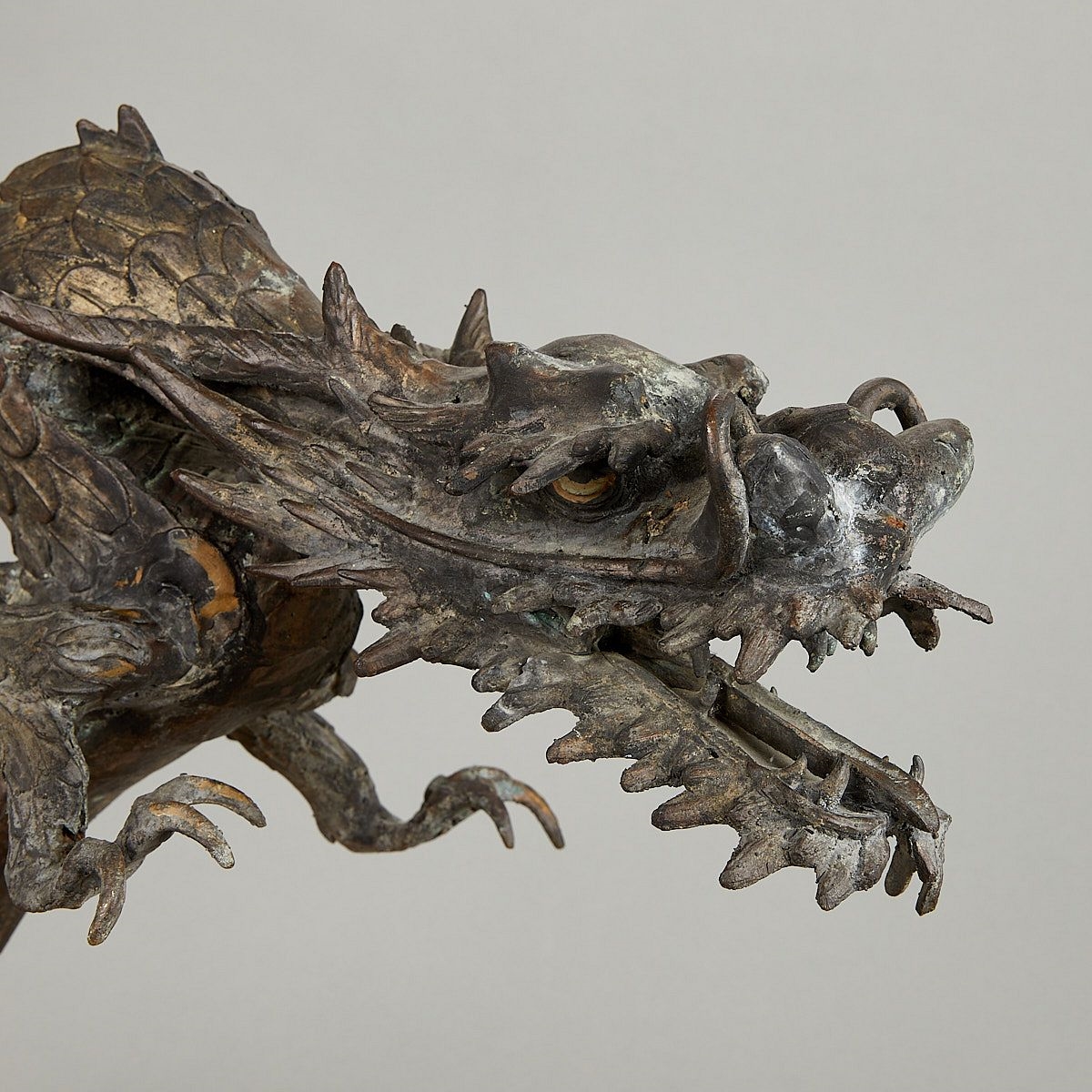 Malcolm Emil Lein | Japanese Meiji Bronze Dragon Sculpture | MutualArt