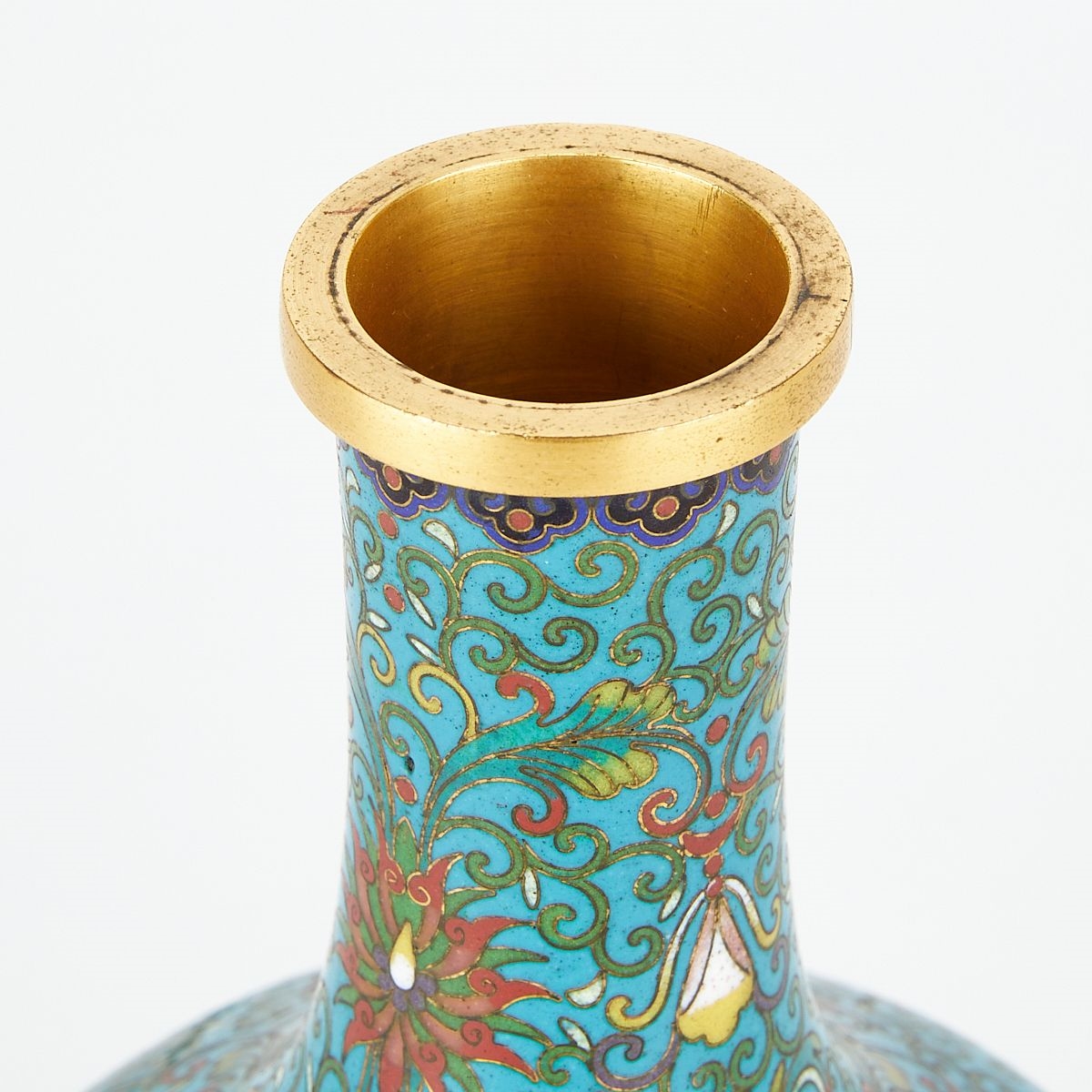 Lao Tian Li | Lao Tian Li Chinese Cloisonne Vase | MutualArt