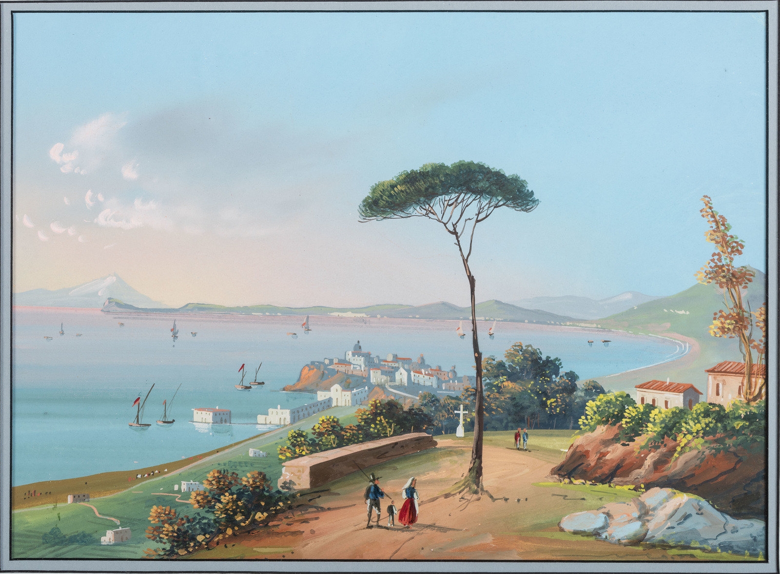 M. Mauton | Four Works: Views of the Bay of Naples | MutualArt