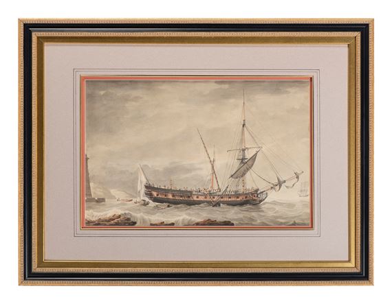 Antoine Roux | French Frigate in Distress (1791) | MutualArt