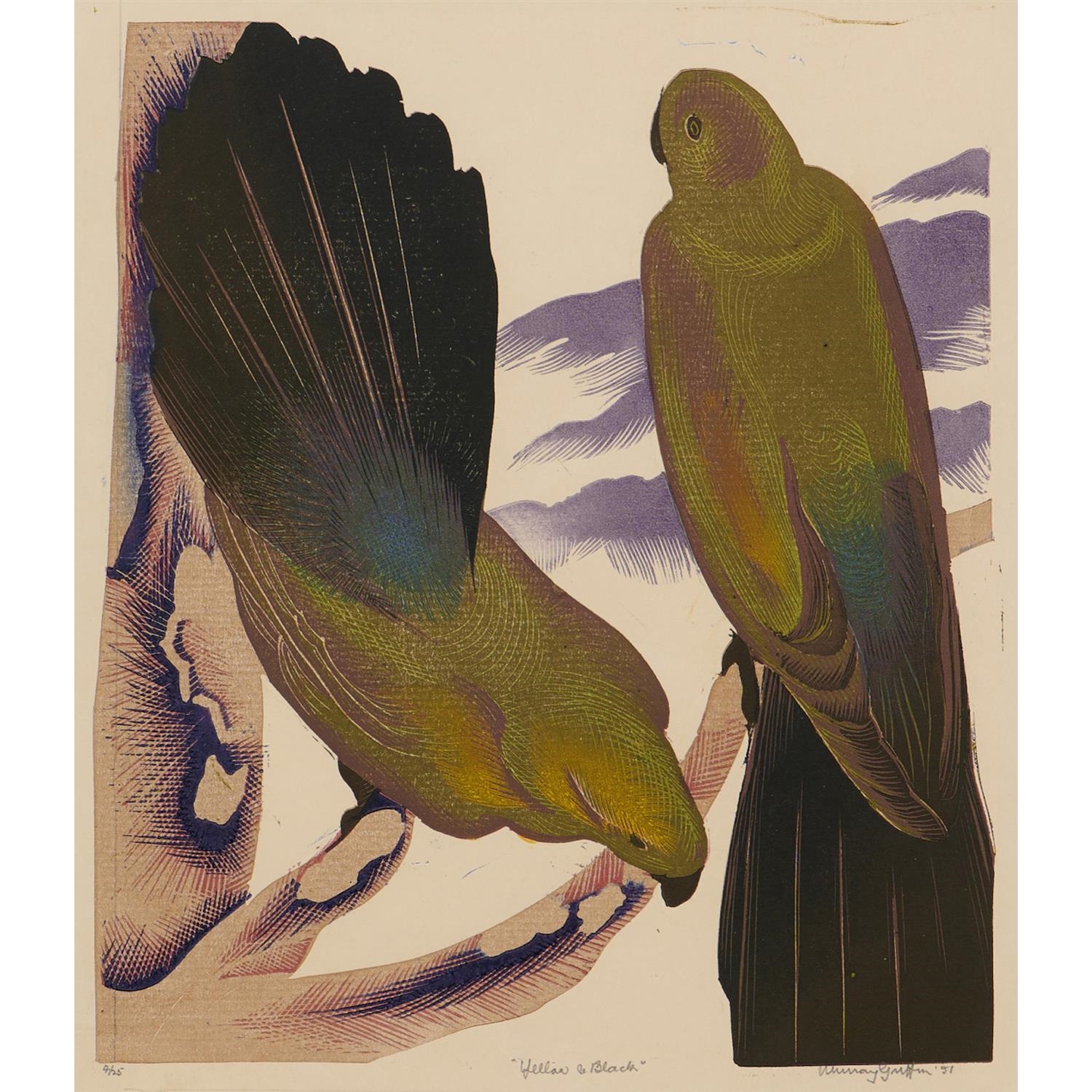 Vaughan Murray Griffin | Yellow and Black (1951) | MutualArt