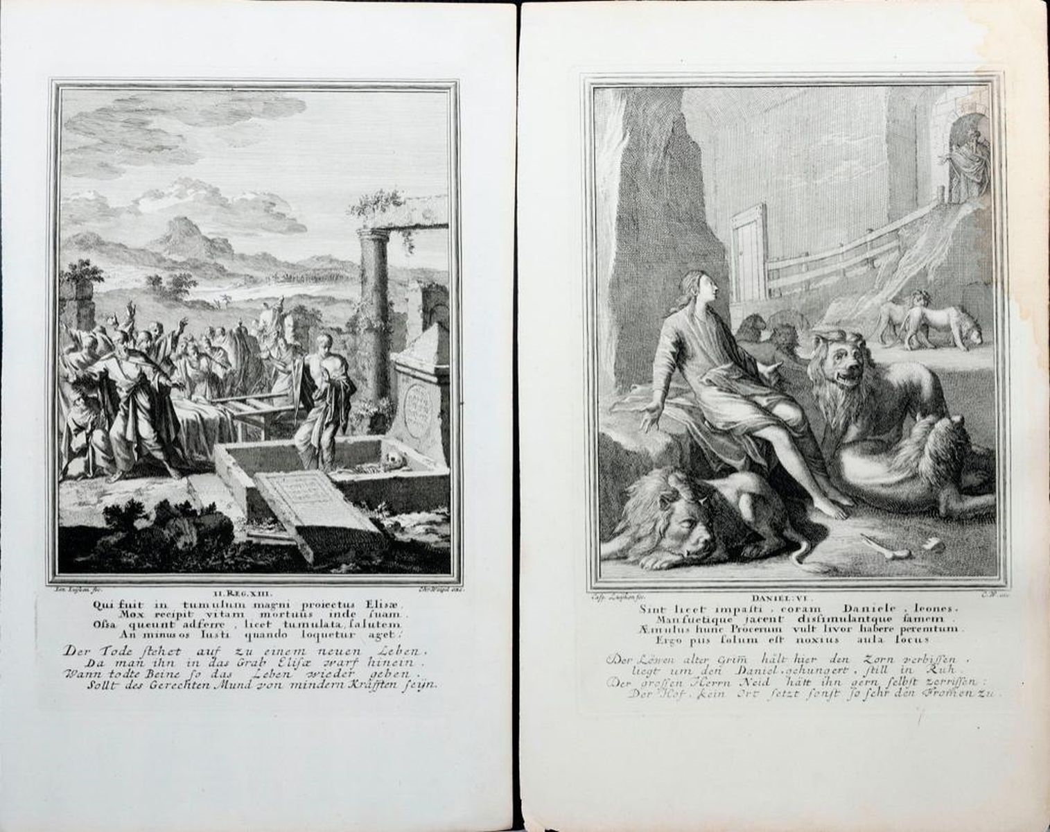 Christoph Weigel | Group of four (4) engravings from: Historiae ...