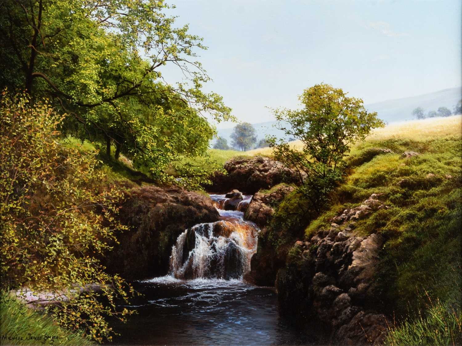 Michael James Smith | MICHAEL JAMES SMITH (20TH CENTURY) RIVER LANDSCAPE IN WALES | MutualArt