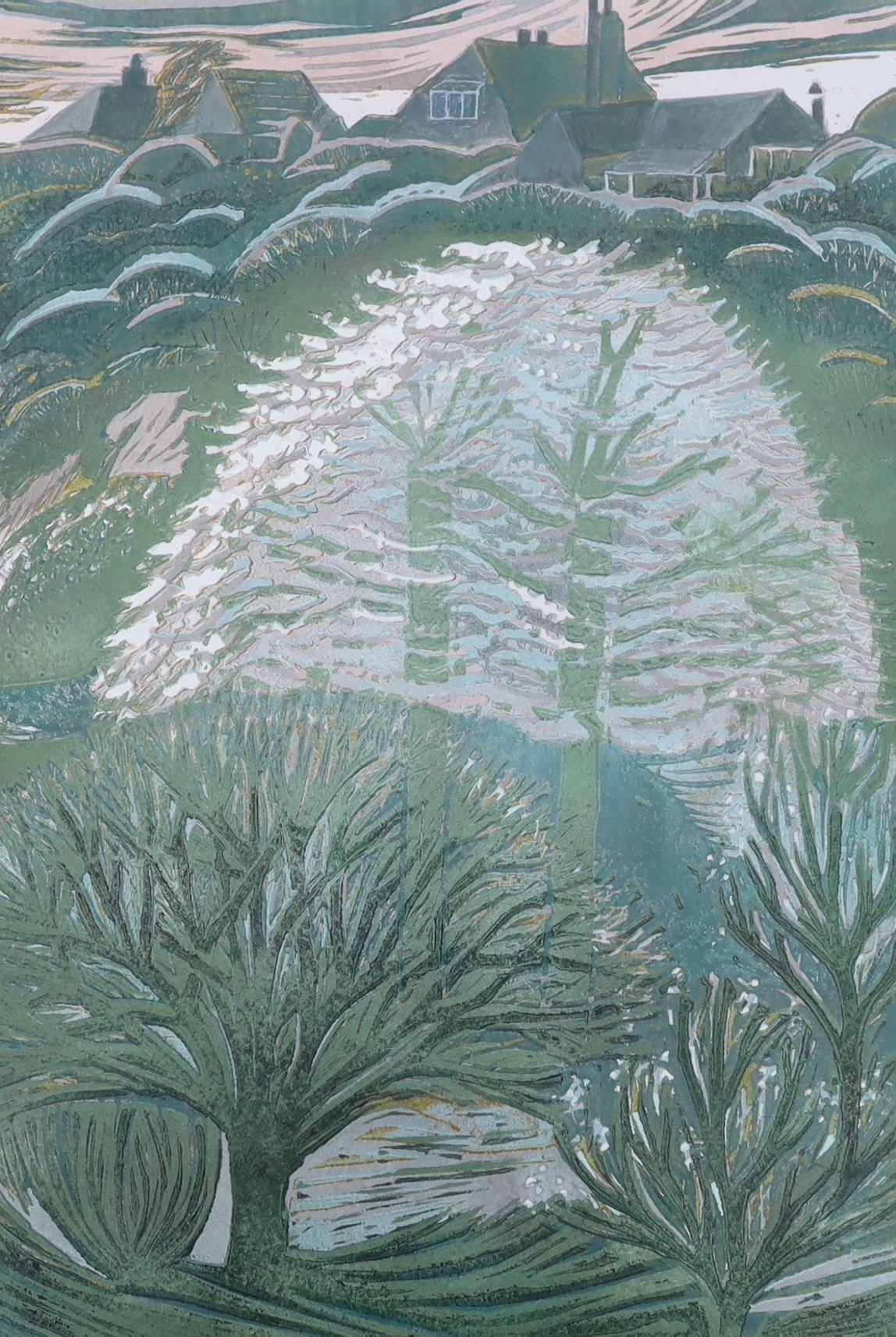 Annie Soudain | three signed colour prints including Cherry Trees ...