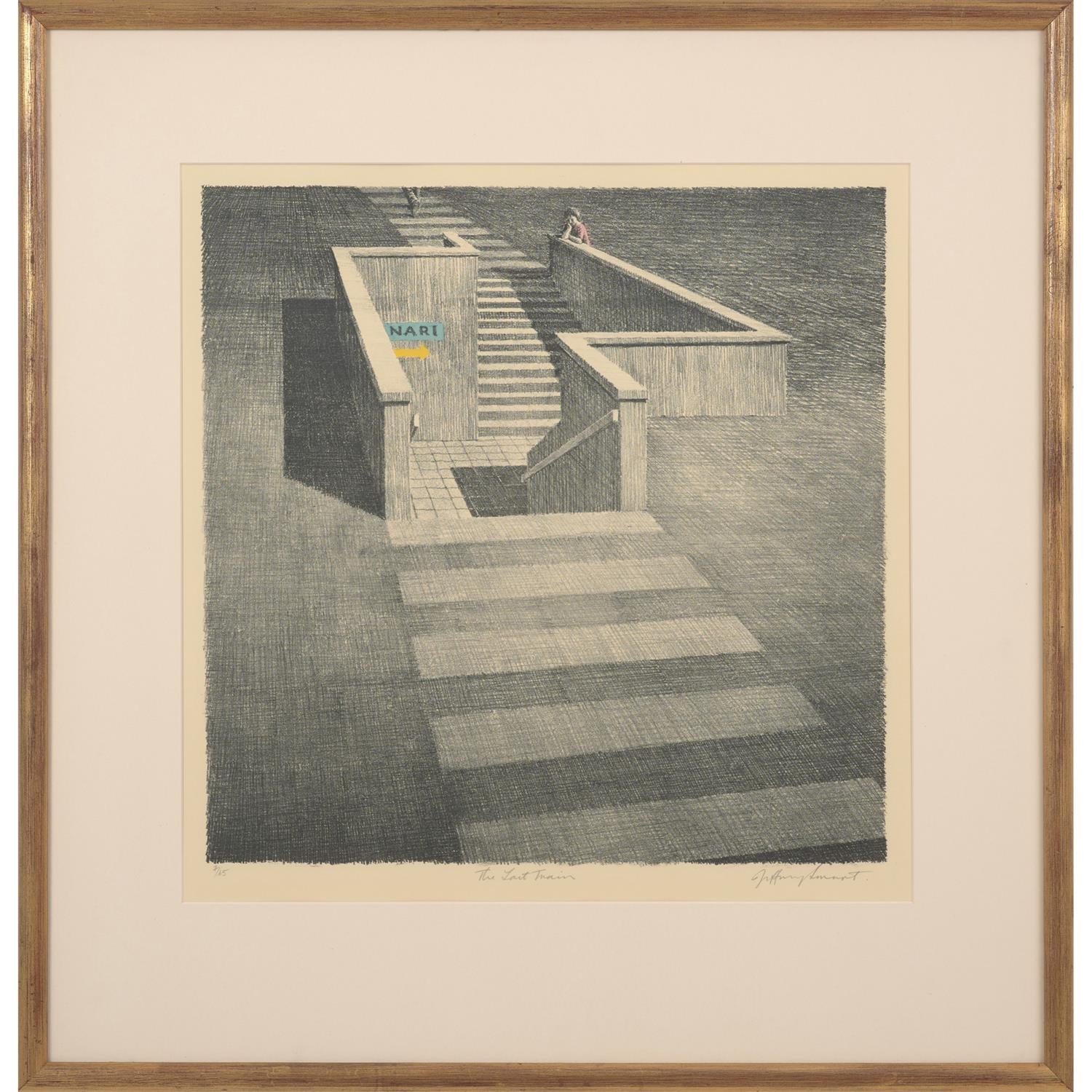 Jeffrey Smart | The Last Train (1989) | MutualArt