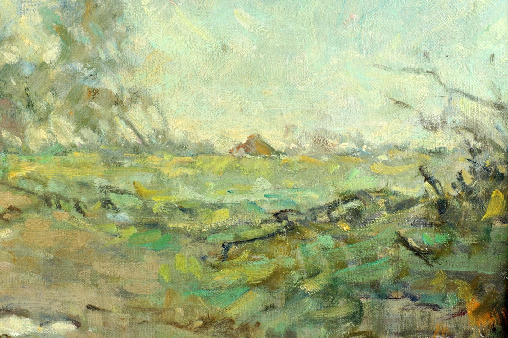 George Claessen | Drents landschap met boerenkar | MutualArt