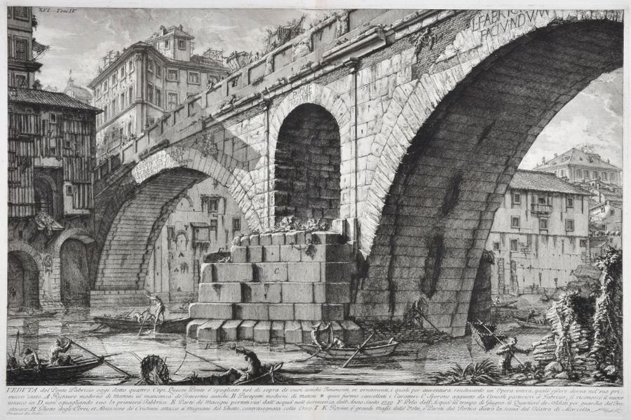 Giovanni Battista Piranesi | Ponte Fabricio, aujourd'hui appelé Quattro ...