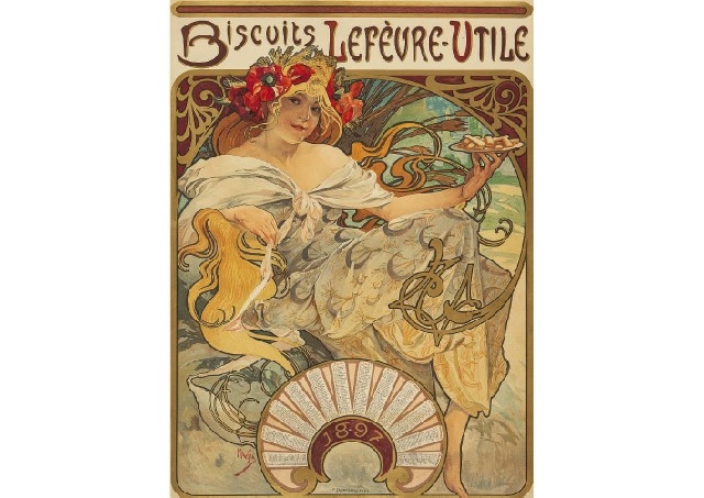 Alphonse Mucha | BISCUITS LEFEVRE-UTILE (1896) | MutualArt