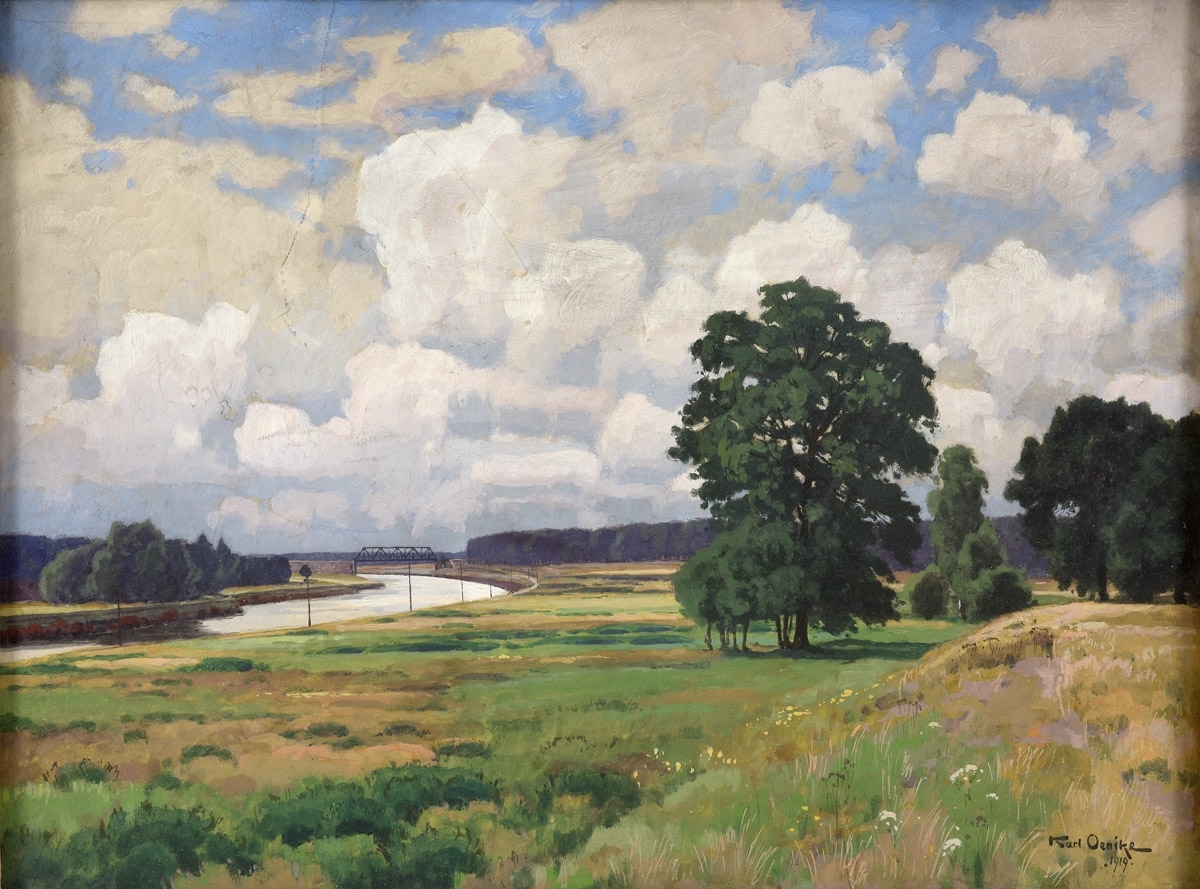 Karl Oenicke | Am Teltower Kanal bei Machow. (1919) | MutualArt