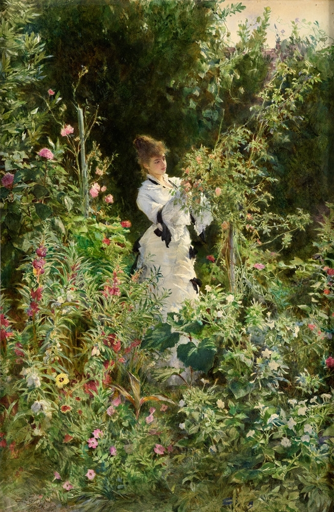Ludwig Johann Passini | Der Blumengarten (1876) | MutualArt
