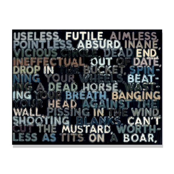Mel Bochner | Useless 2007 (2007) | MutualArt