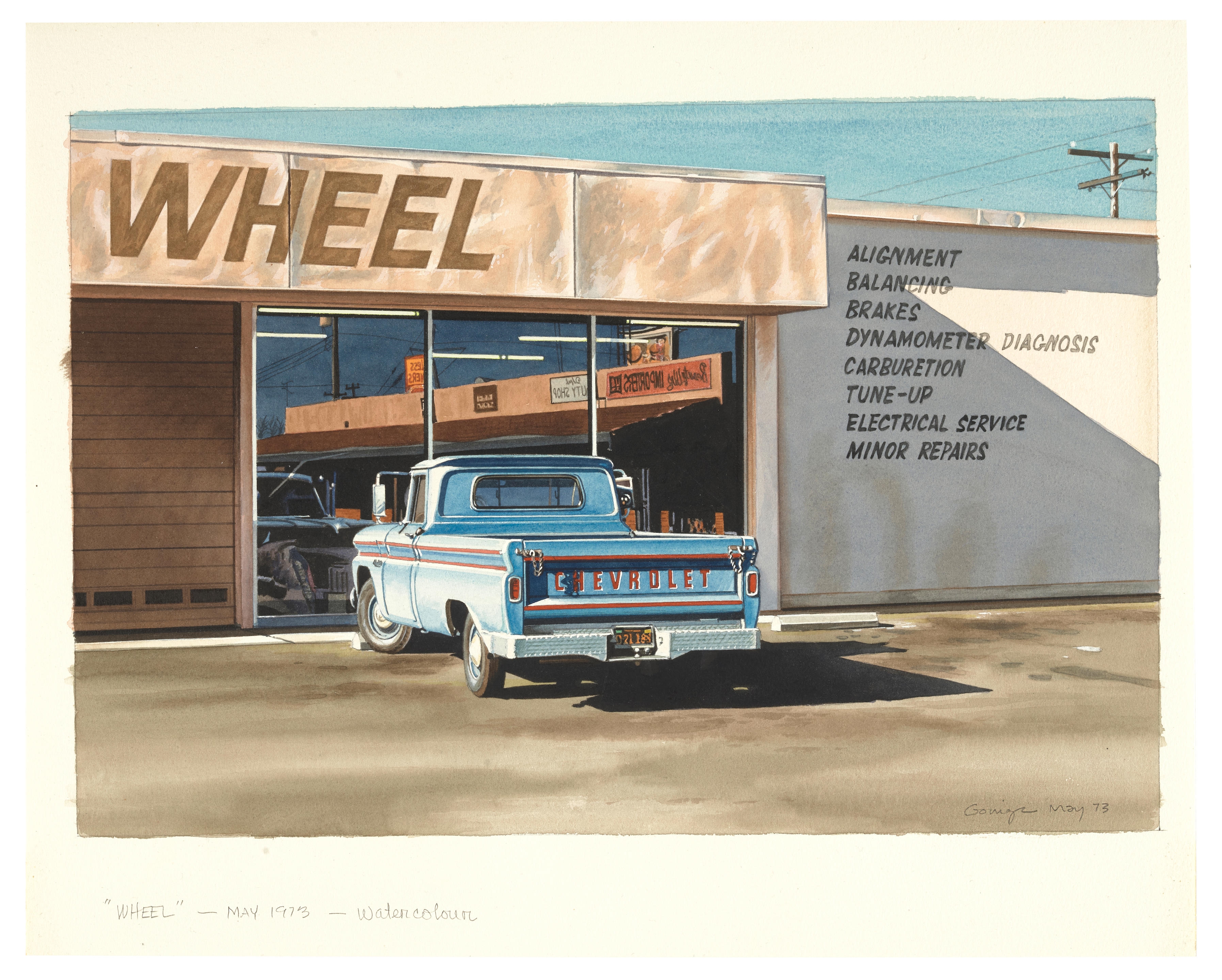 Ralph Goings | Wheel 1973 (1973) | MutualArt