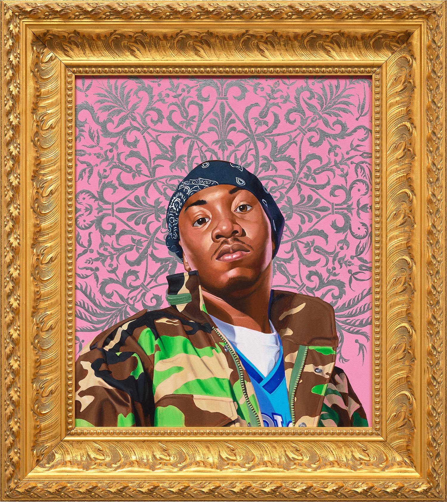 Kehinde Wiley | St. Michael (2004) | MutualArt