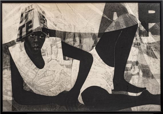 Charles McGee | Charles McGee (American, 1924-2021) Charcoal Crayon ...