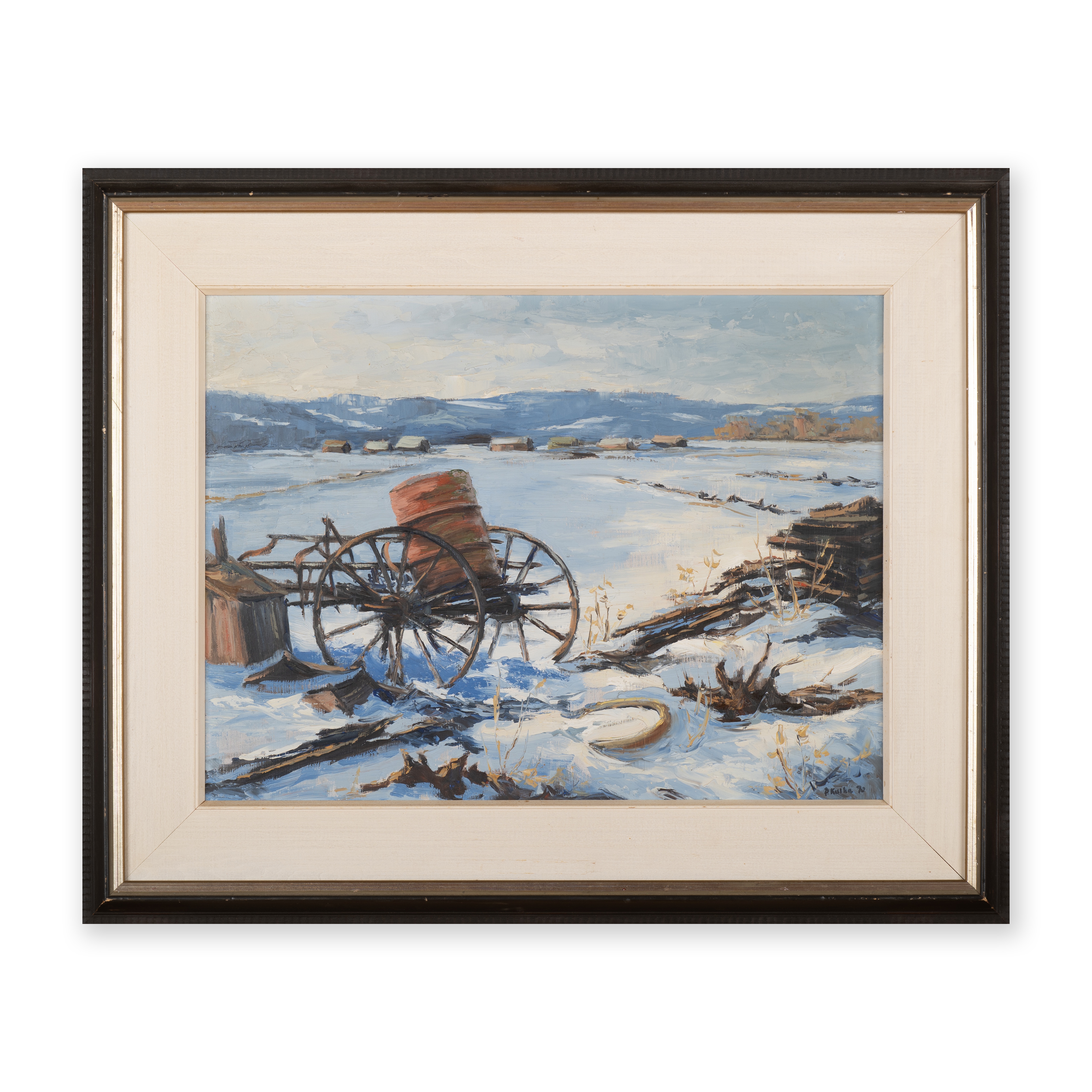 Pauline Holancin Kulha | Winter on the Holland Marsh (1970) | MutualArt