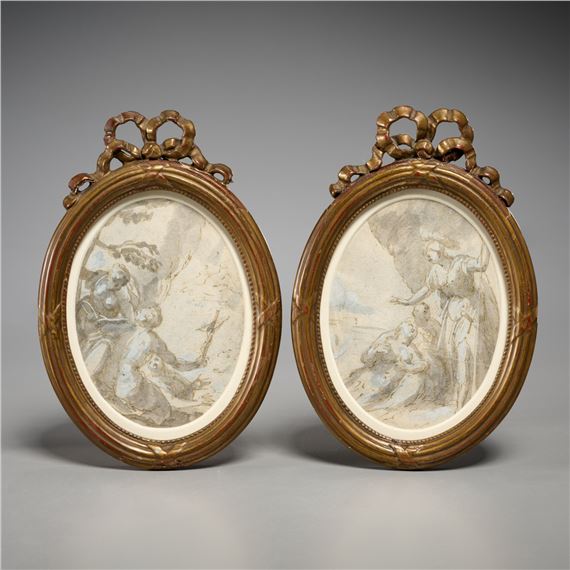 Old Masters School 18th Century | Old Master School, (2) ink and wash ...