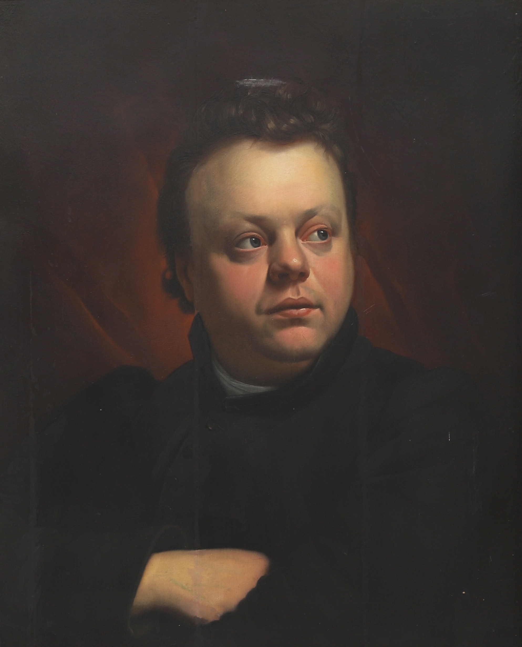 Petrus Van Schendel | A portrait of a young man | MutualArt