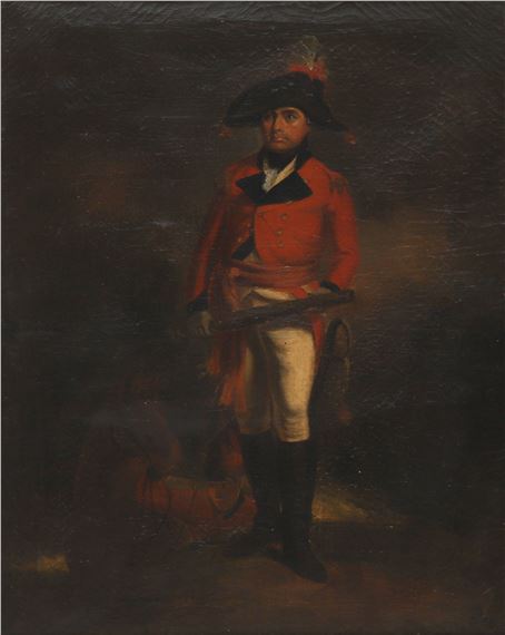 British School, 18th Century | Portrait of a British officer in uniform ...