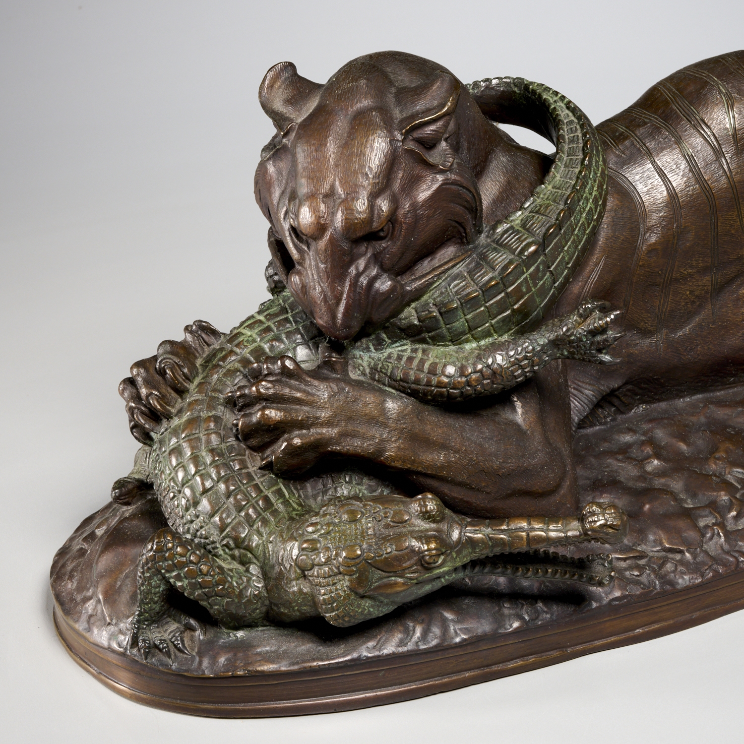 Antoine-Louis Barye | Tigre Devorant un Gavial | MutualArt