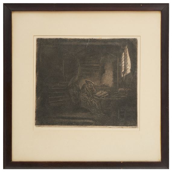 Rembrandt van Rijn | Saint Jerome in a dark Chamber (Circa 1642 ...