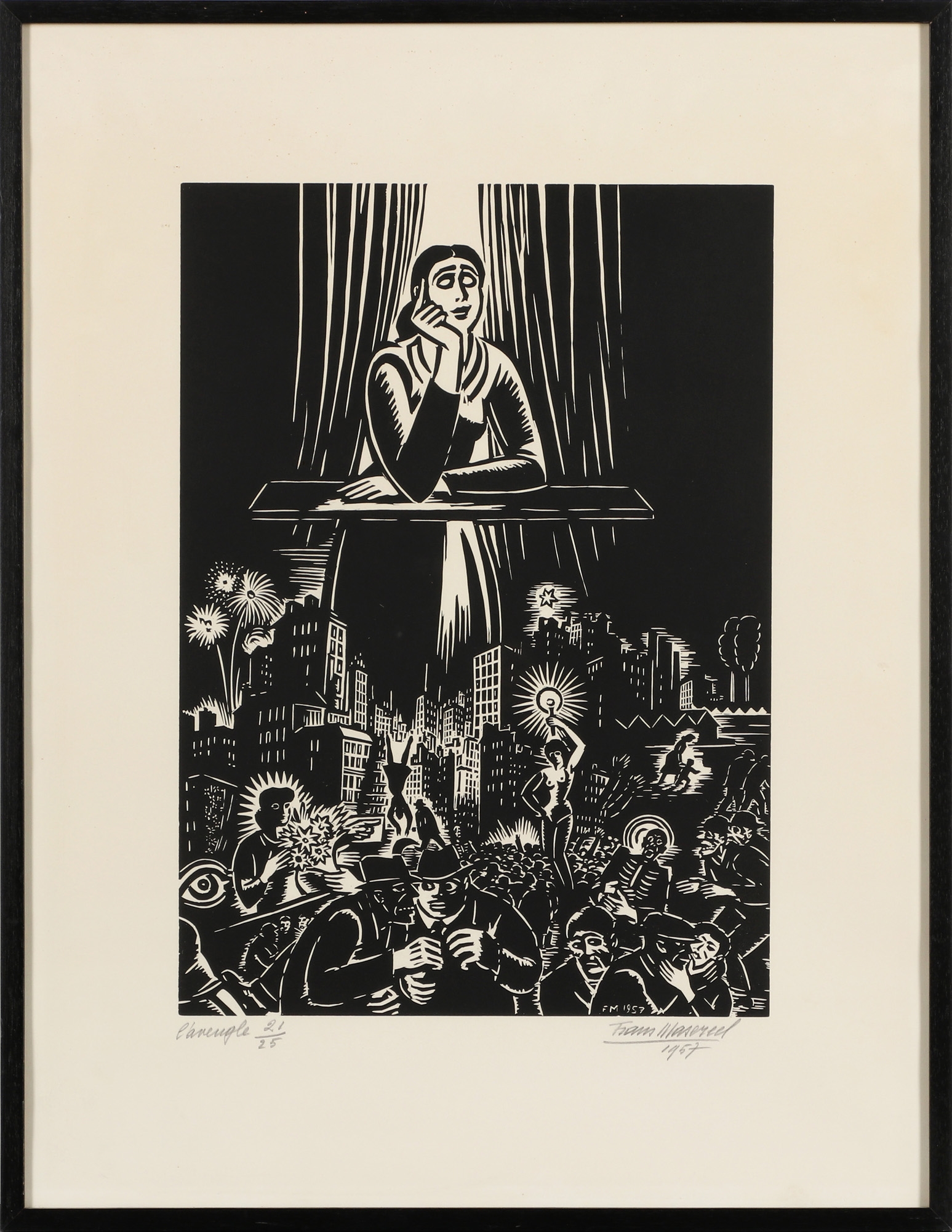 Frans Masereel | L’Aveugle (1957) | MutualArt