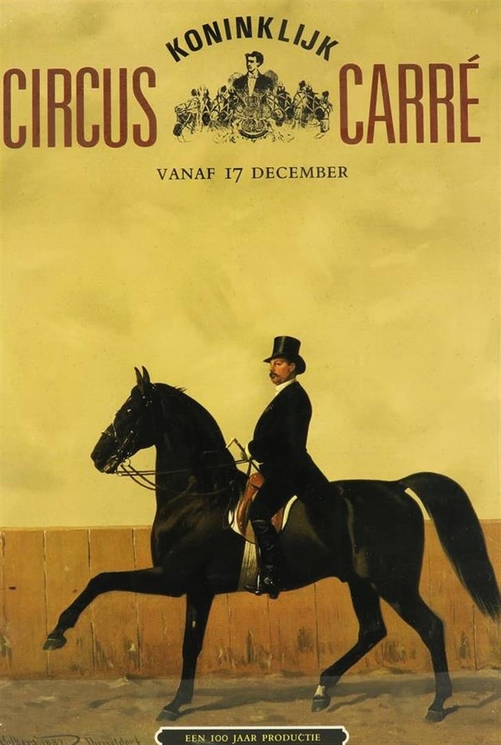 Emil Volkers | Portrait of Oscar Carré (1846-1911) on horseback in the ...