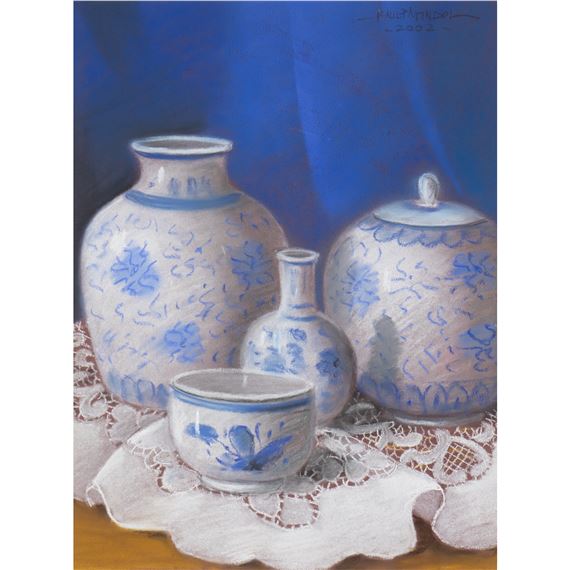 Raul Patindol | Untitled (Blue and white porcelain) (2002) | MutualArt