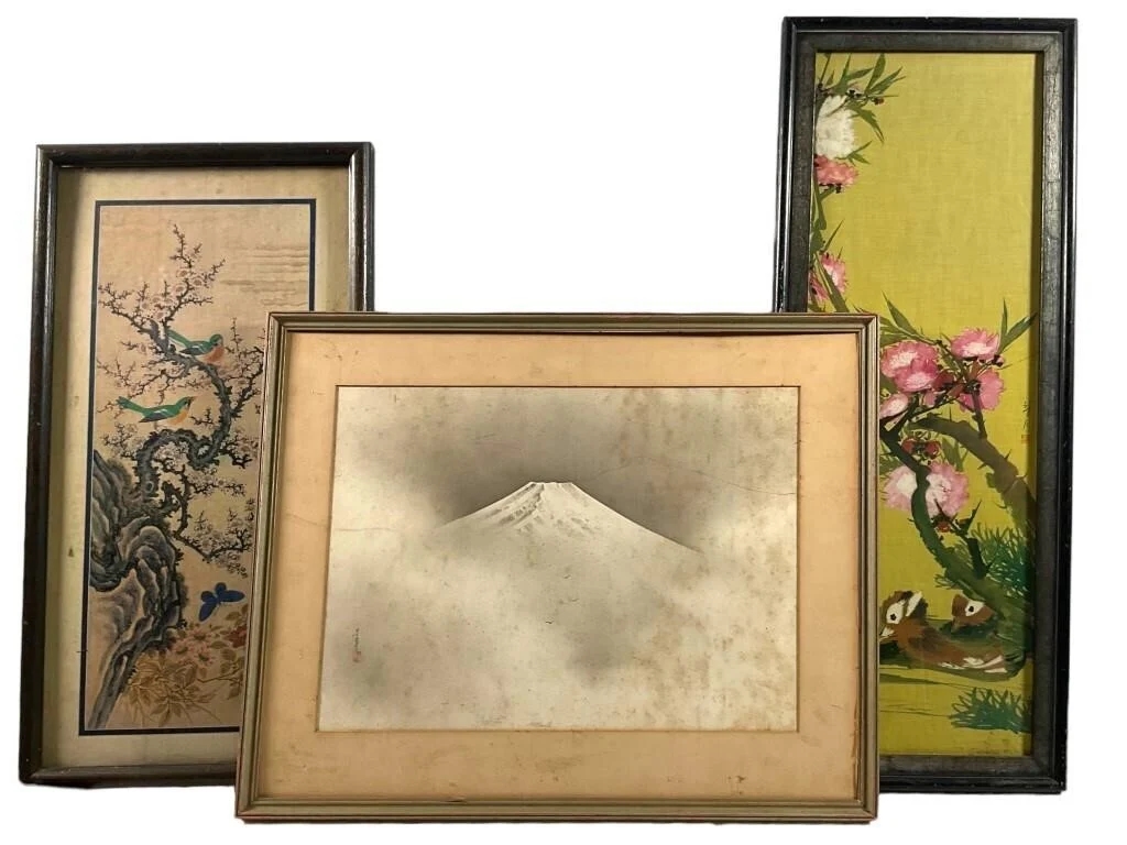 Asian School | 3 Vintage Asian Art Pieces | MutualArt