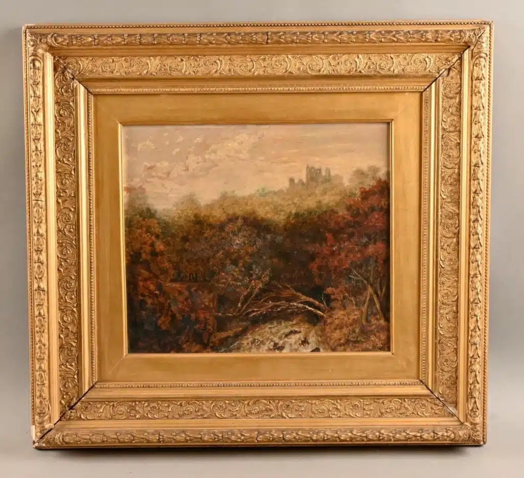 Henry van Den Abeelen | Paysage avec les ruines d’un château en ligne d ...