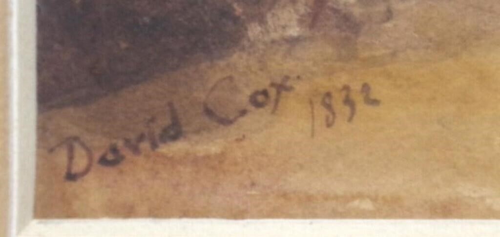 David Cox Sr. | Figures in a seaside village | MutualArt