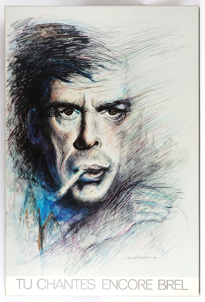 Hervé Philippe | Poster Signed and dated on the lower right in the ...