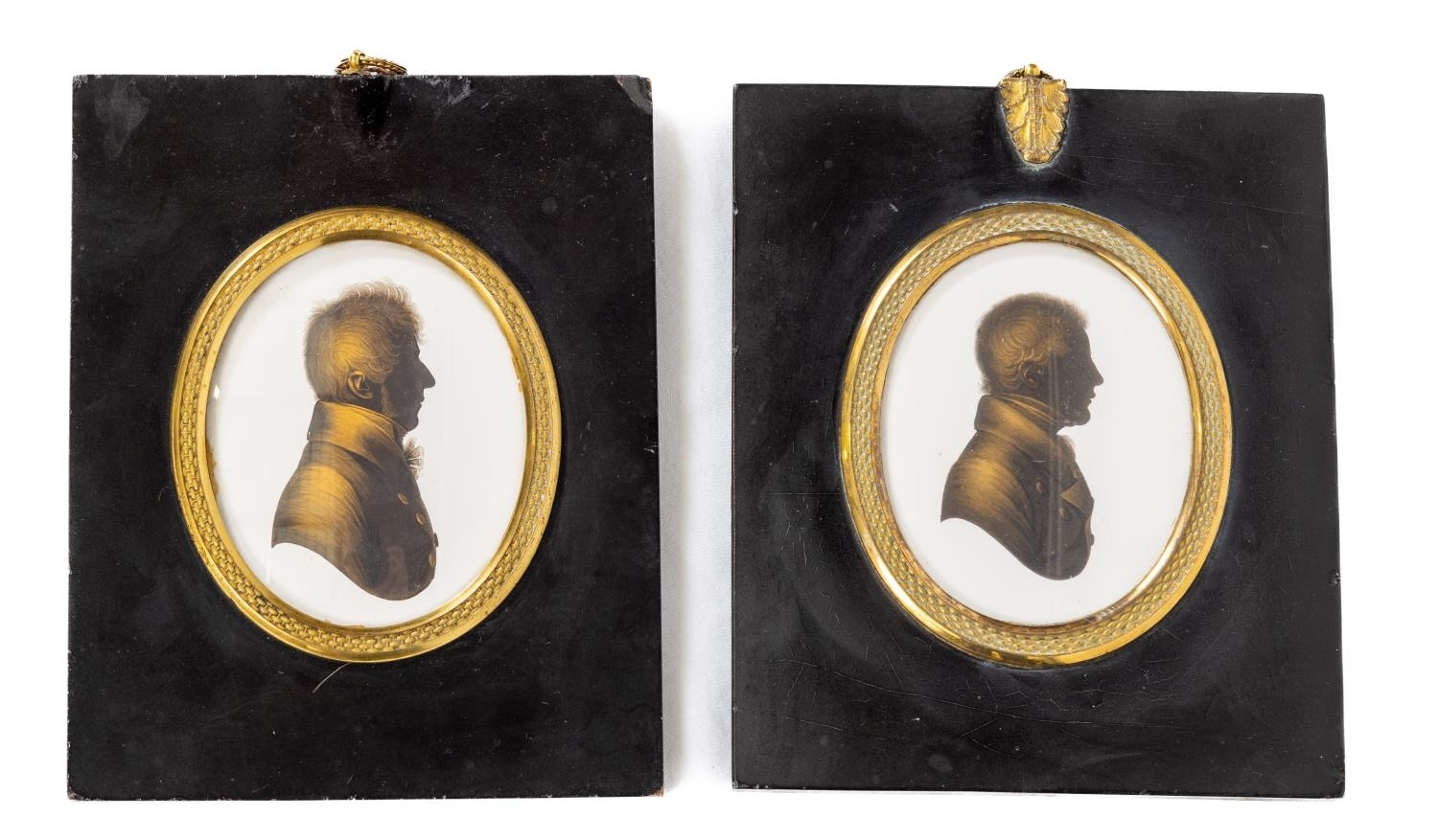 John Miers | A Silhouette oval Profile Miniature Portrait 'Henry Wilson ...