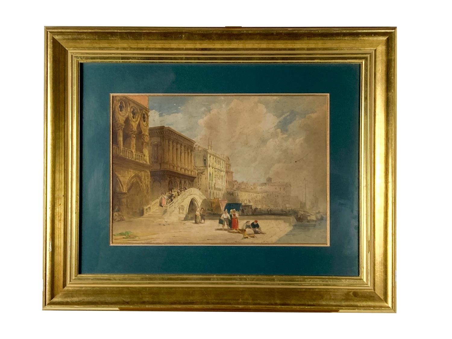 William Callow | 'A Crowded Scene by the Grand Canal | MutualArt
