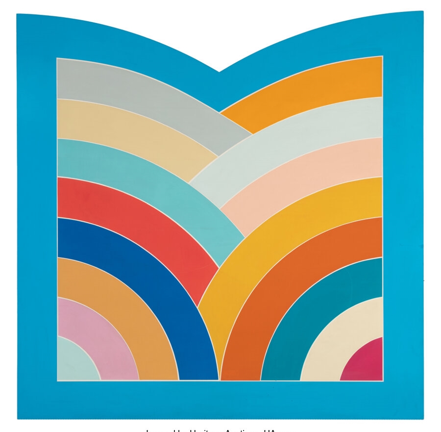 Frank Stella | Scramble: Descending Blue Values/Ascending Spectrum ...