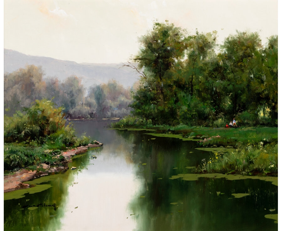 Joan Colomer Valls | A quiet afternoon on the riverside | MutualArt
