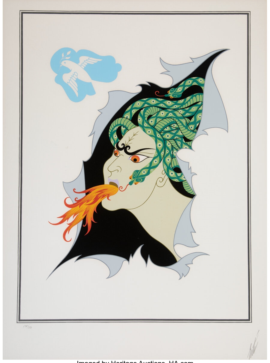 Erté | Anger, from The Seven Deadly Sins, 1983 (1983) | MutualArt