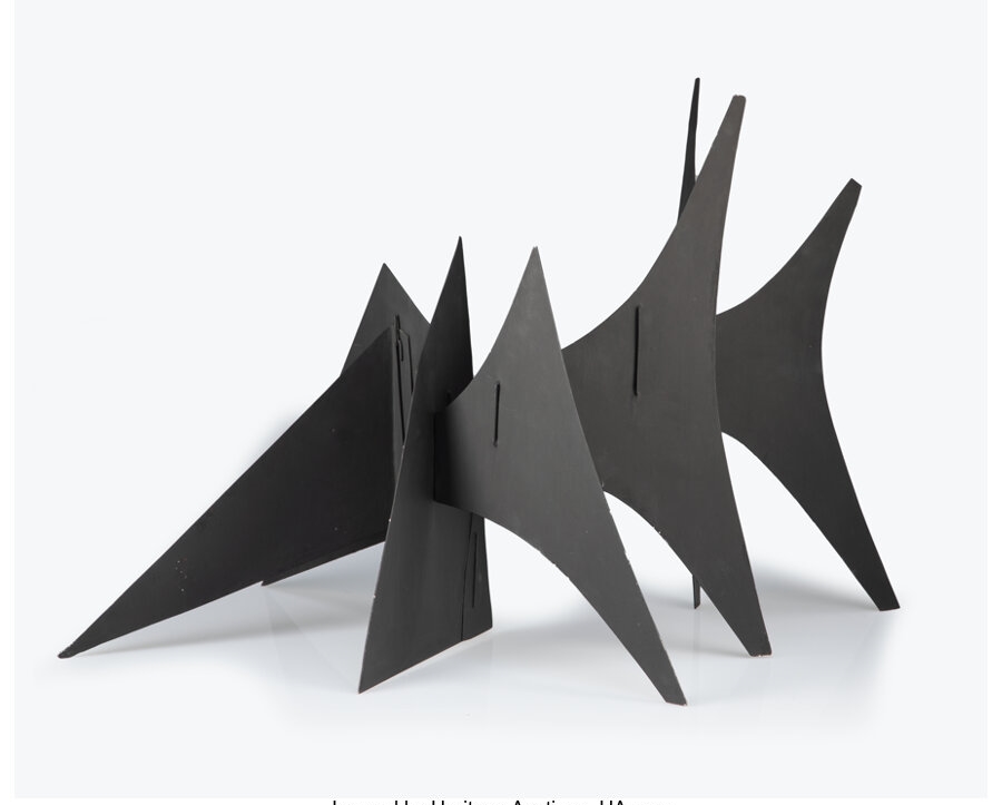 Alexander Calder | Triangles and Arches (maquette) (1965) | MutualArt