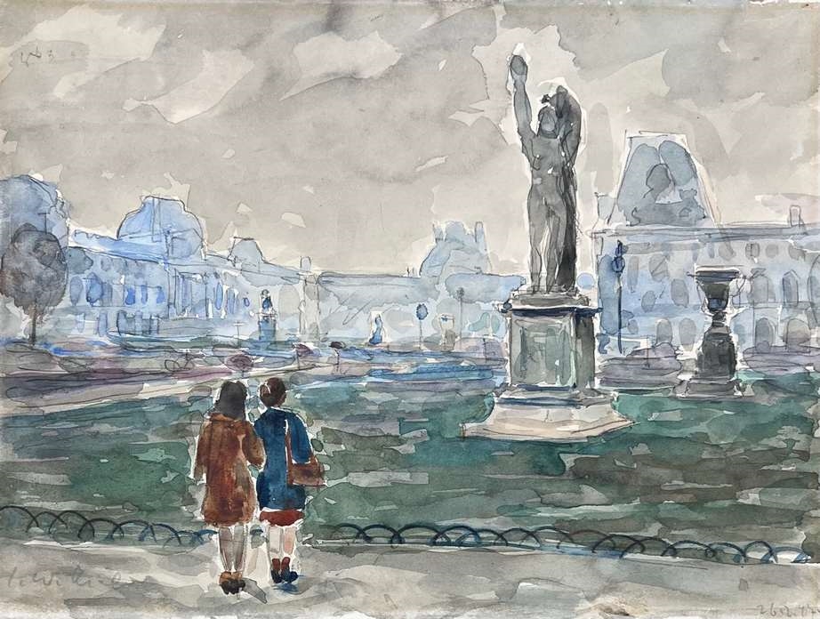 Imro Weiner-Kráľ | Tuilerijské záhrady (1947) | MutualArt