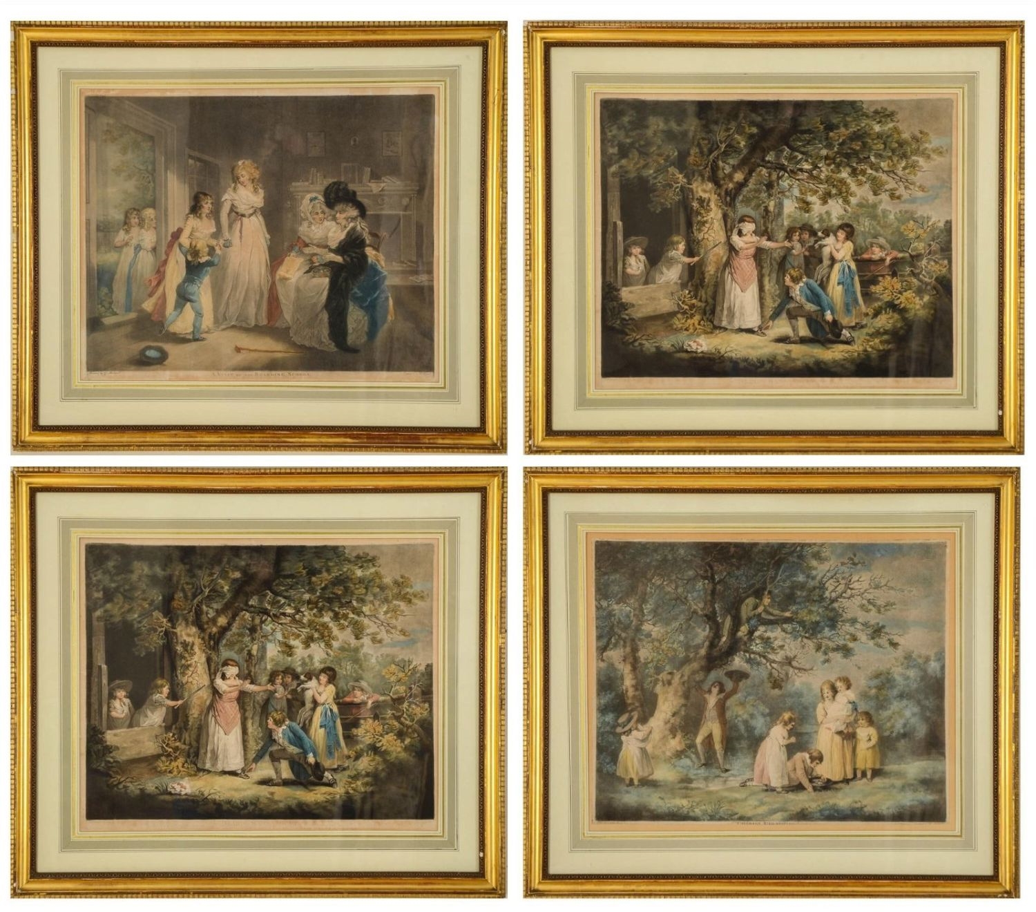 George Morland | Four Prints With Children., After George Morland ...